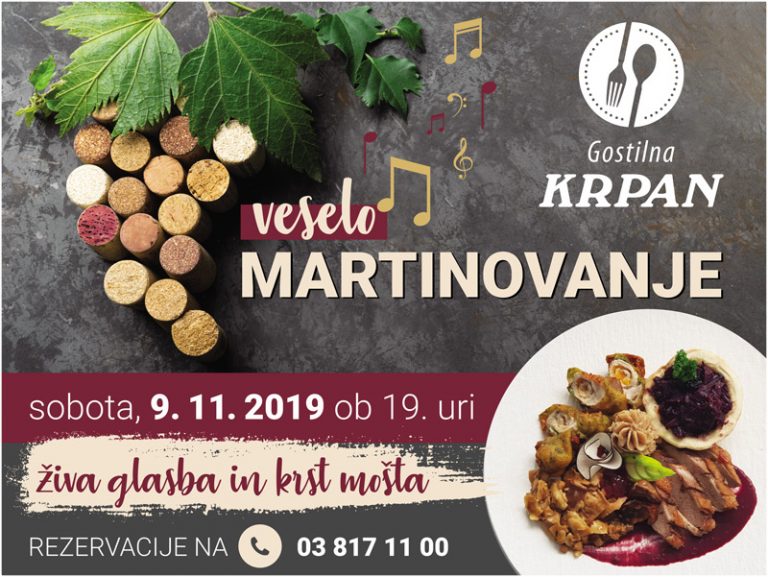 Gostilna KRPAN za svoje goste pripravlja posebno martinovo večerjo ...